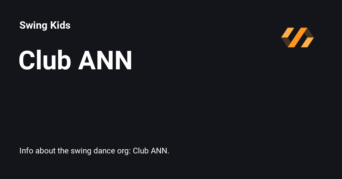 Club ANN - Swing Kids